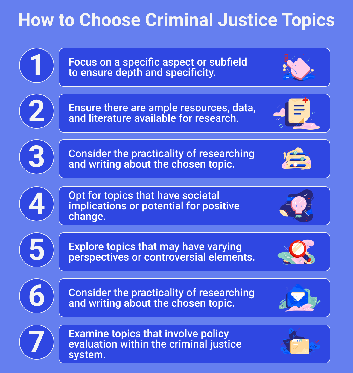 300 Criminal Justice Topics for Research Paper